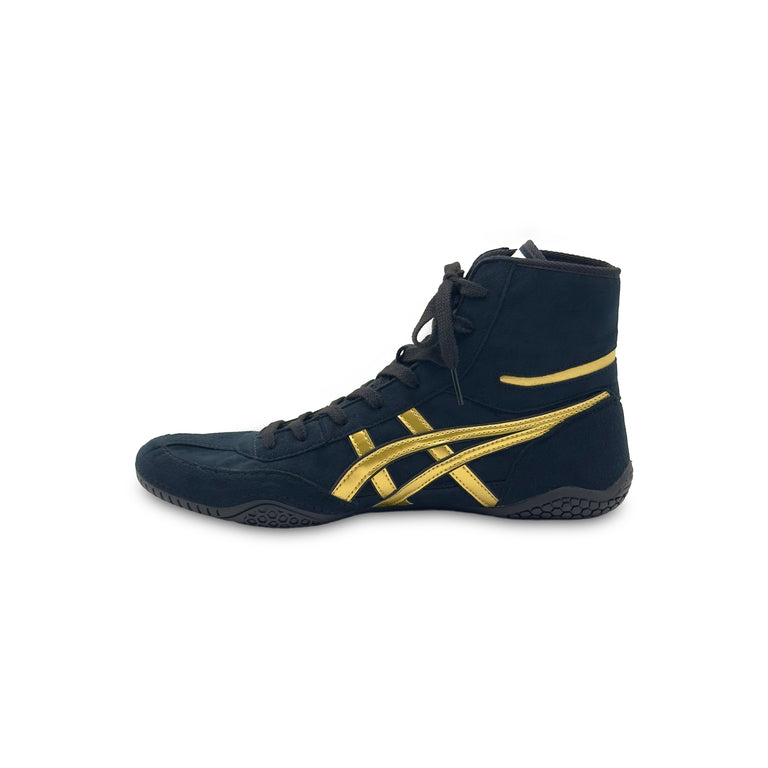 ASICS EX-EO wrestling shoes black/gold | WrestlerStore