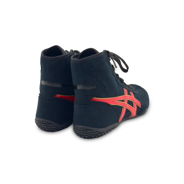 ASICS EX-EO wrestling shoes black/red | WrestlerStore