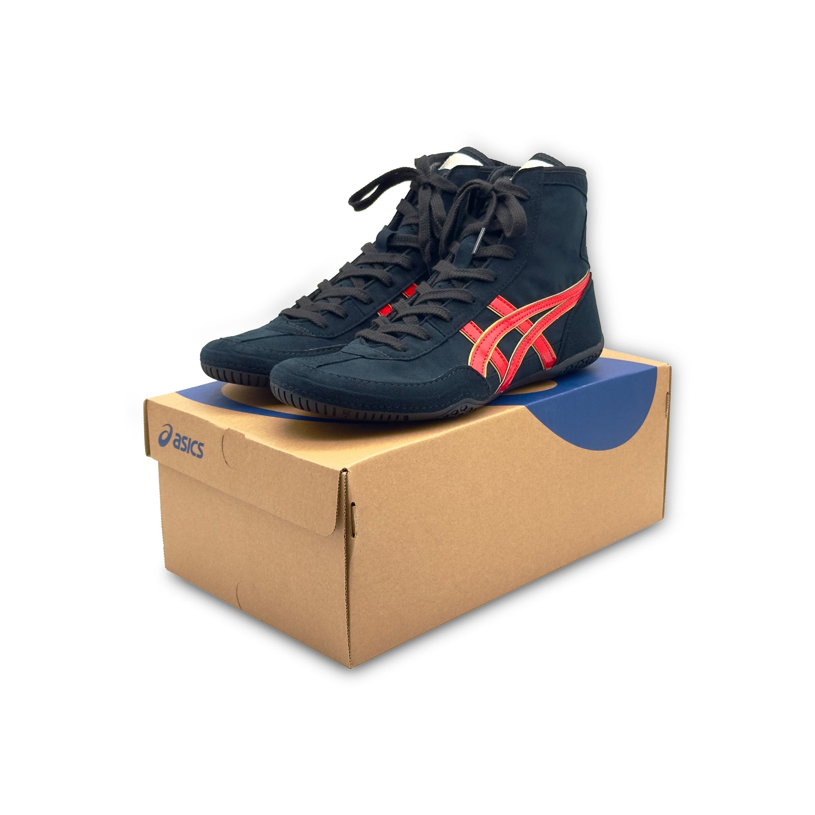 ASICS EX-EO wrestling shoes black/red | WrestlerStore