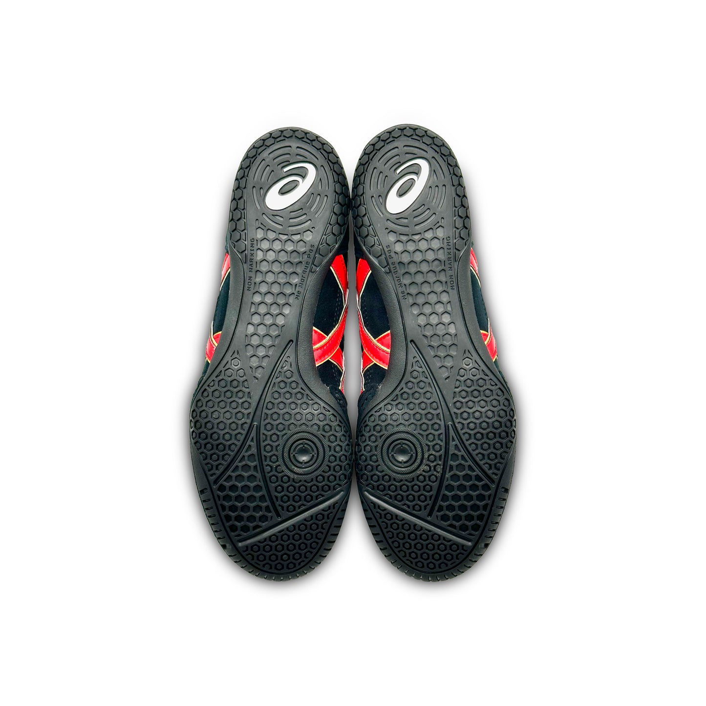 ASICS EX-EO wrestling shoes black/red | WrestlerStore