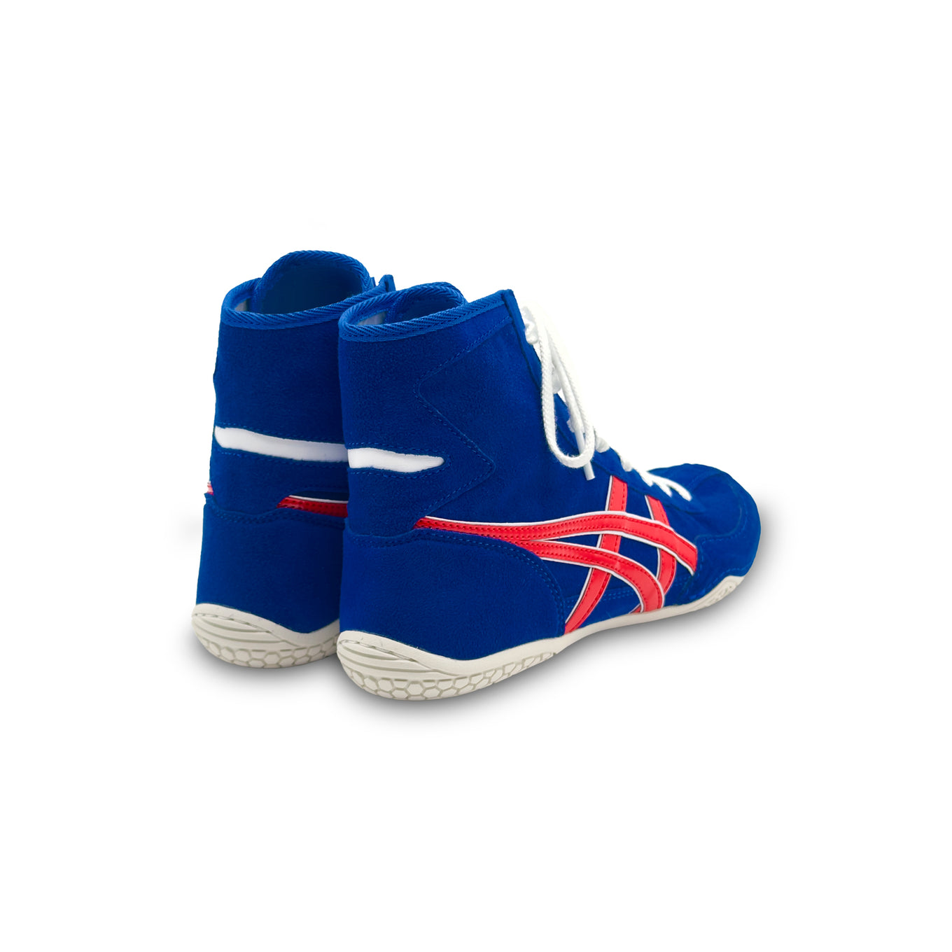 ASICS EX-EO wrestling shoes Blue/Red | WrestlerStore