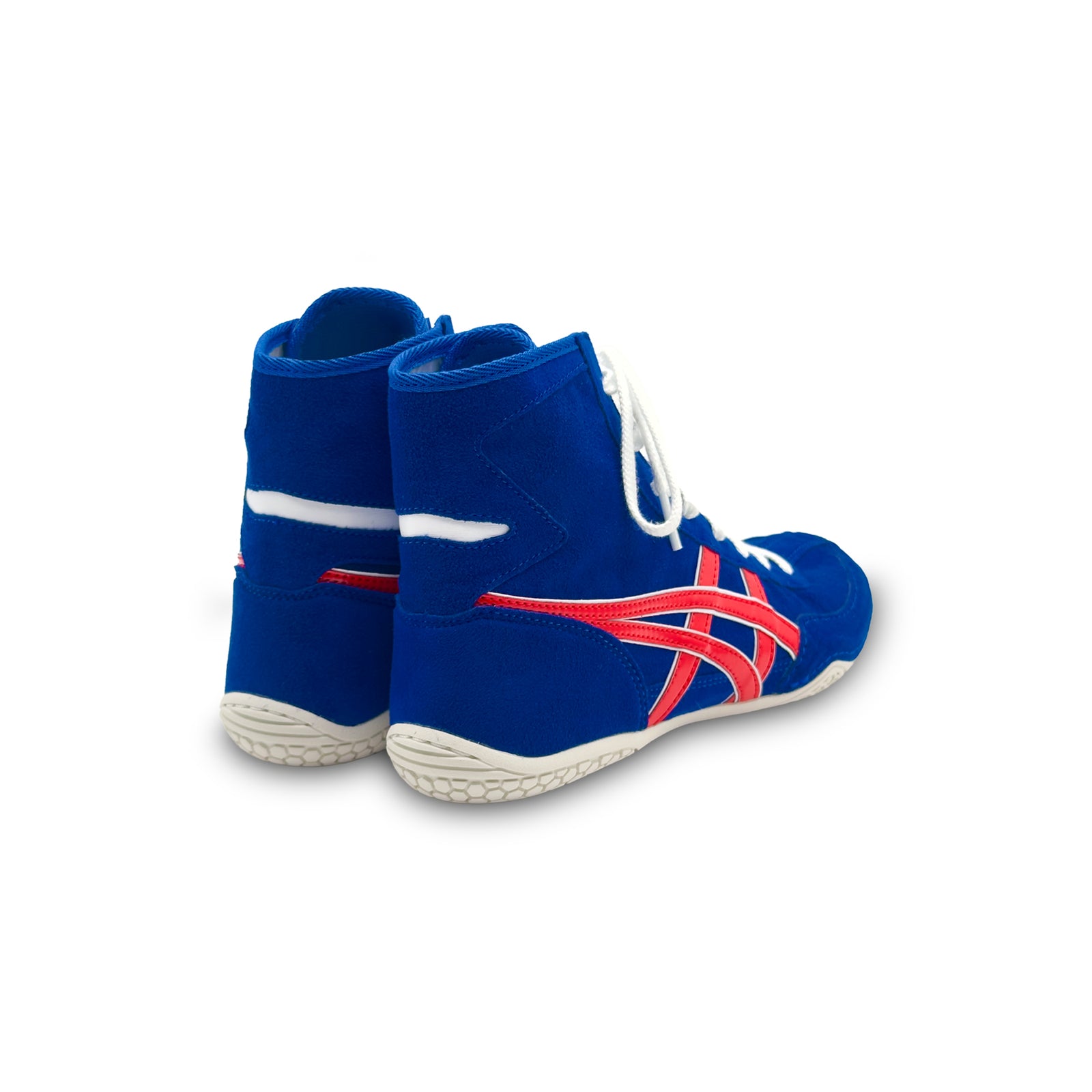 ASICS EX-EO wrestling shoes blue/red | WrestlerStore