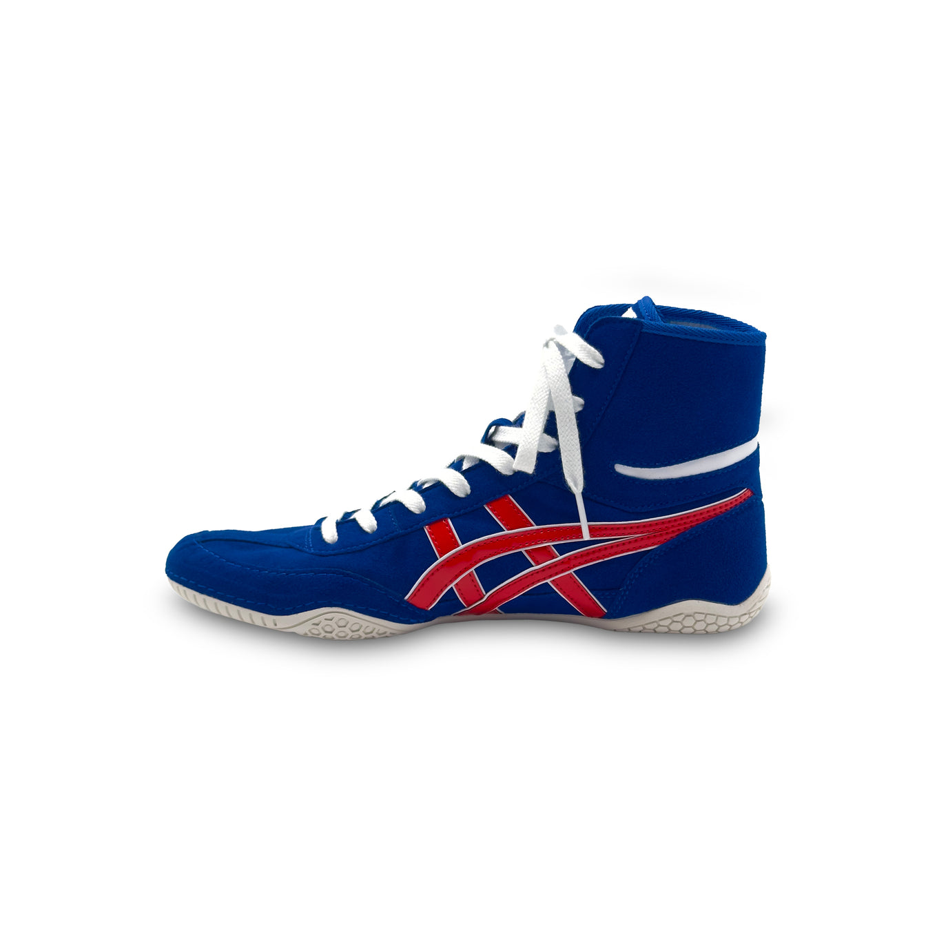 ASICS EX-EO wrestling shoes blue/red | WrestlerStore