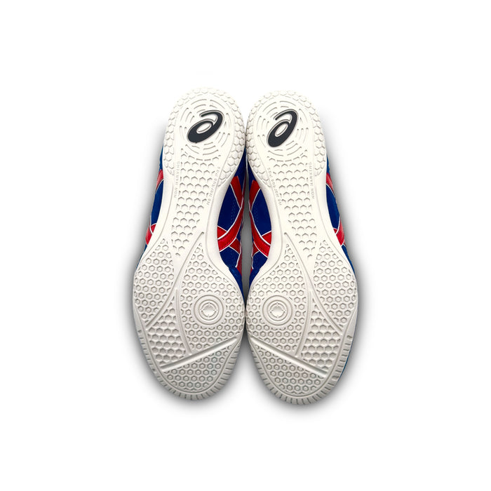 ASICS EX-EO wrestling shoes blue/red | WrestlerStore