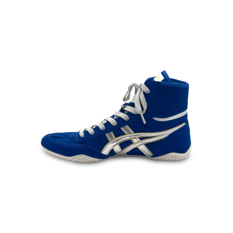 ASICS EX-EO wrestling shoes blue/silver | WrestlerStore
