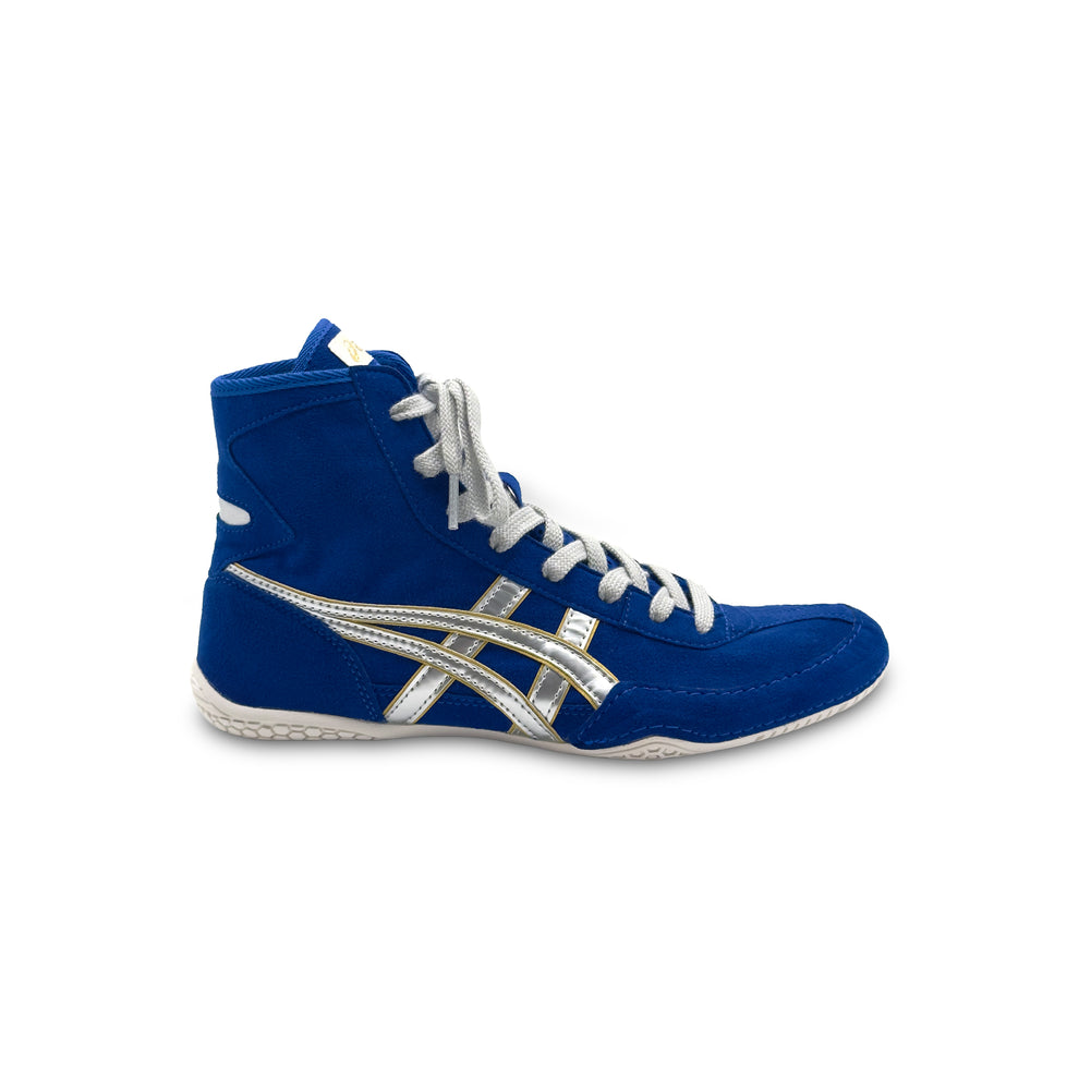 ASICS EX-EO wrestling shoes blue/silver | WrestlerStore