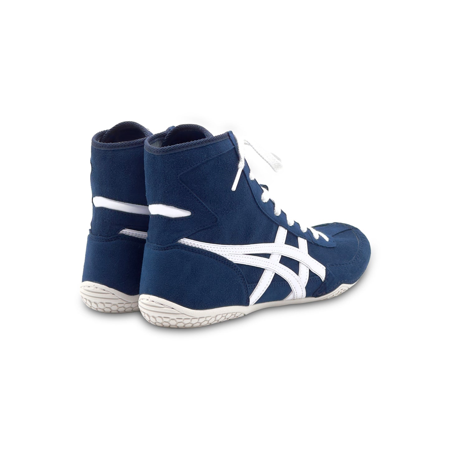 ASICS EX-EO Wrestling Shoes Dark Blue/White | WrestlerStore