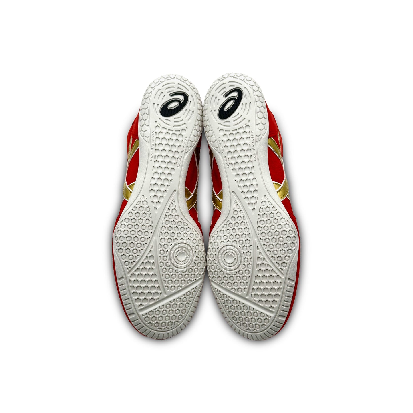 ASICS EX-EO wrestling shoes red/gold | WrestlerStore